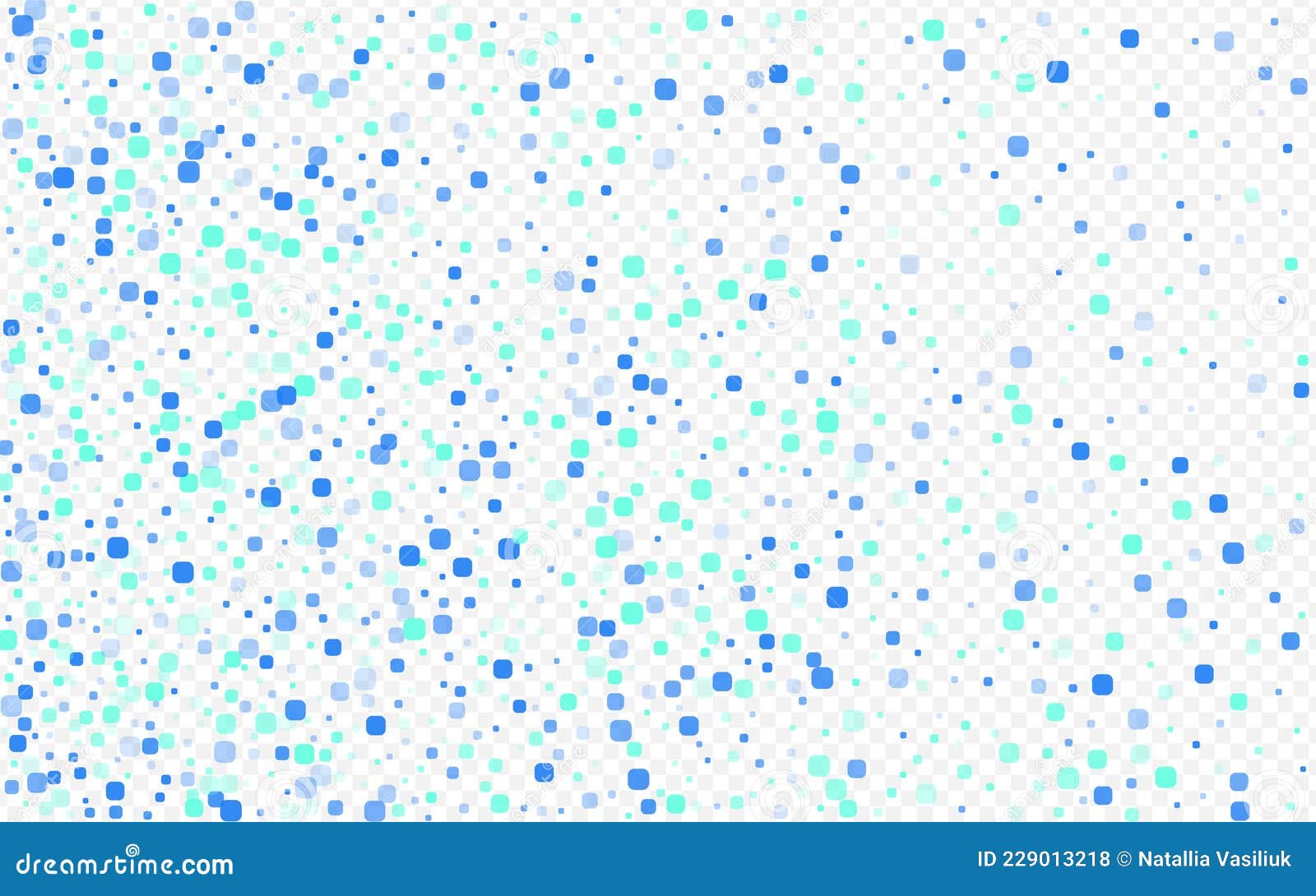 Blue Square Falling Vector Transparent Stock Vector - Illustration of ...