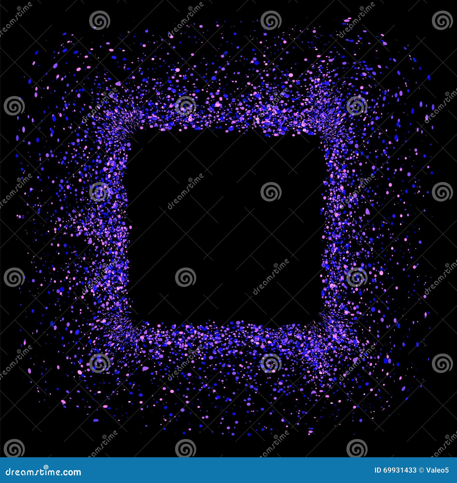 Blue Square Frame stock vector. Illustration of design - 69931433