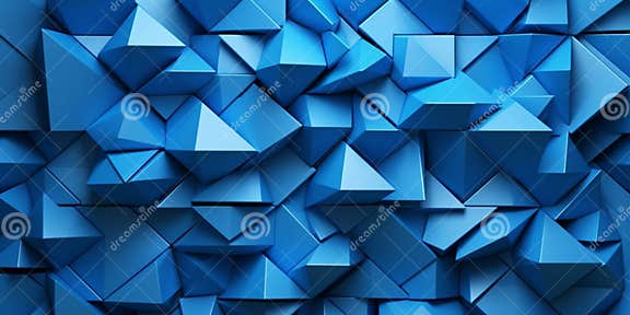 Blue Square Geometric Shape Abstract Background Stock Illustration ...