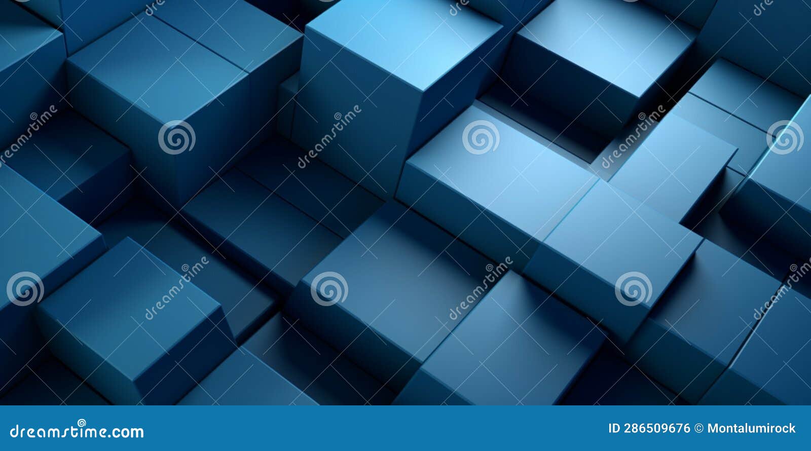 Blue Square Geometric Shape Abstract Background Stock Illustration ...