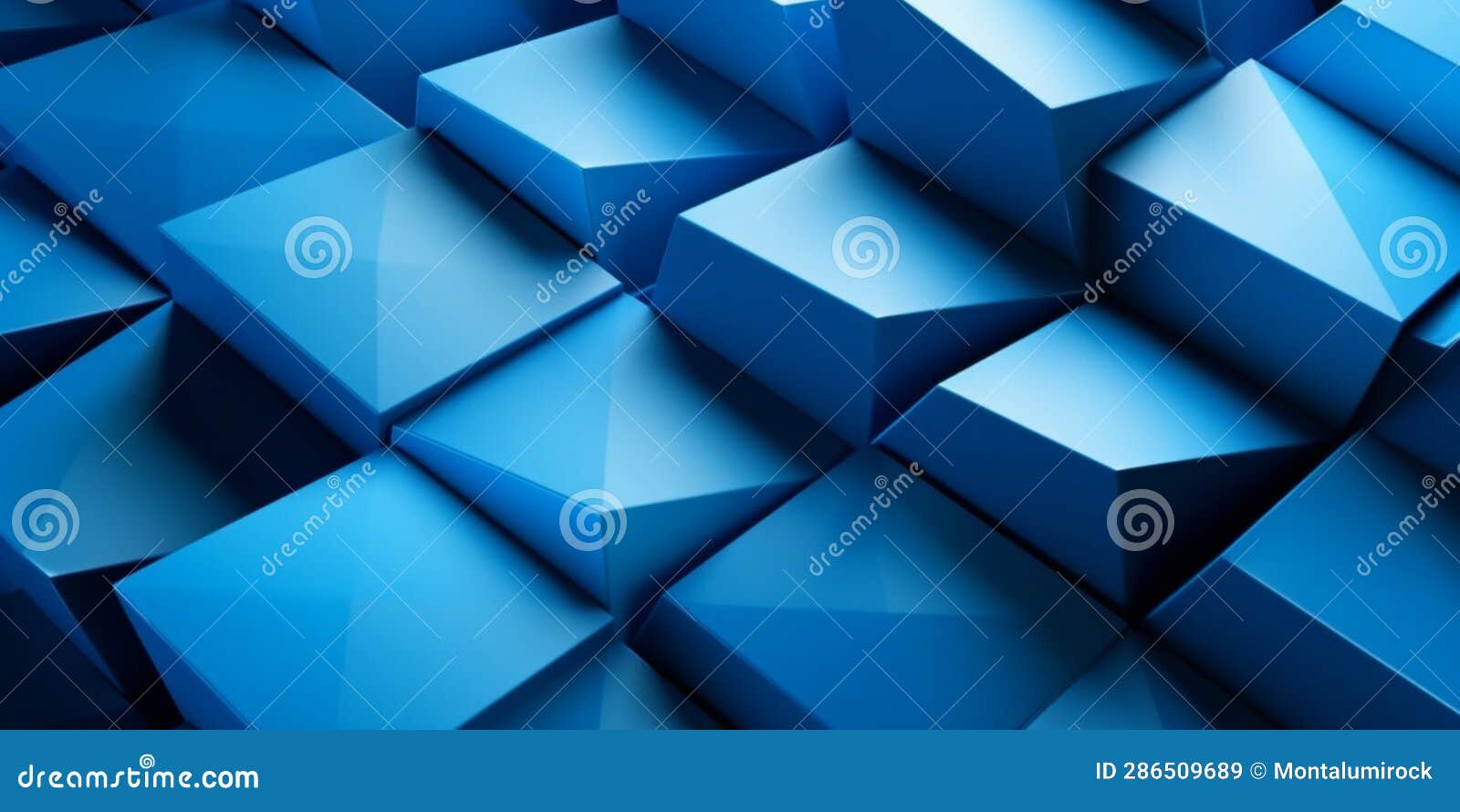 Blue Square Geometric Shape Abstract Background Stock Illustration ...