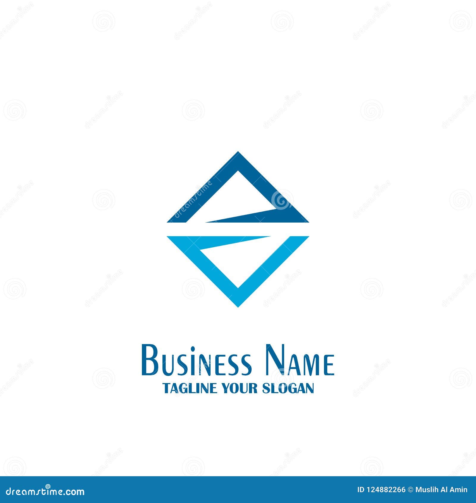 Blue Square Graphic Design,letter a Logo Vector Graphic Design. Stock ...