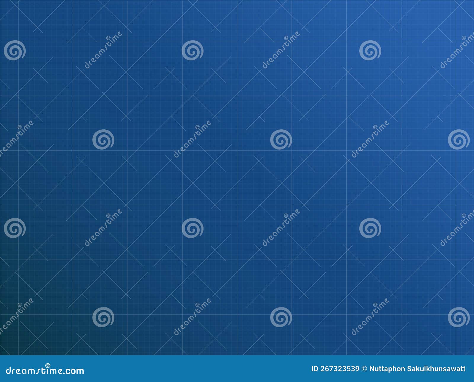 Blue Square Grid Backdrop, Blueprint Vector Background Illustration ...