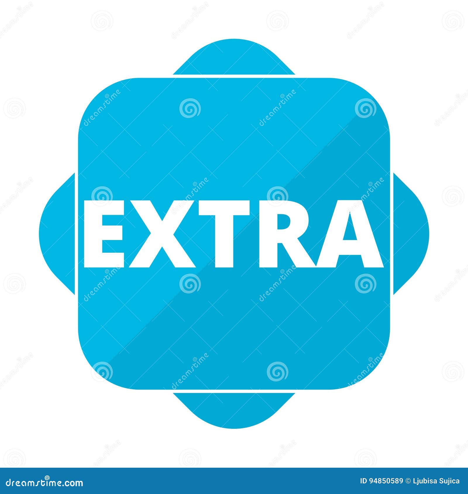 Blue square icon extra stock vector. Illustration of paper - 94850589