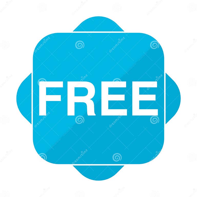 Blue square icon free stock vector. Illustration of sign - 94639050