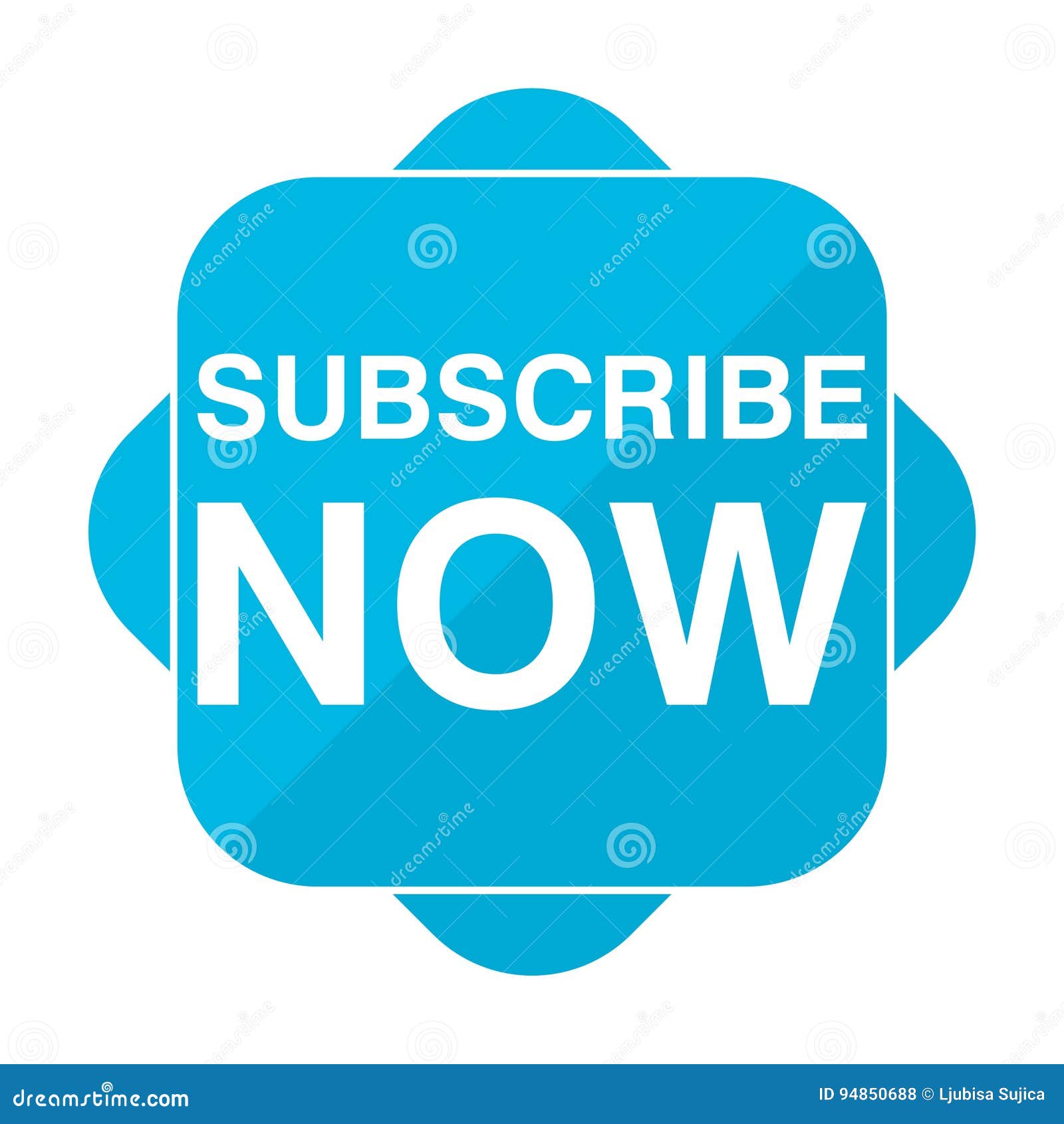 Blue Square Icon Subscribe Now Stock Vector - Illustration of join ...