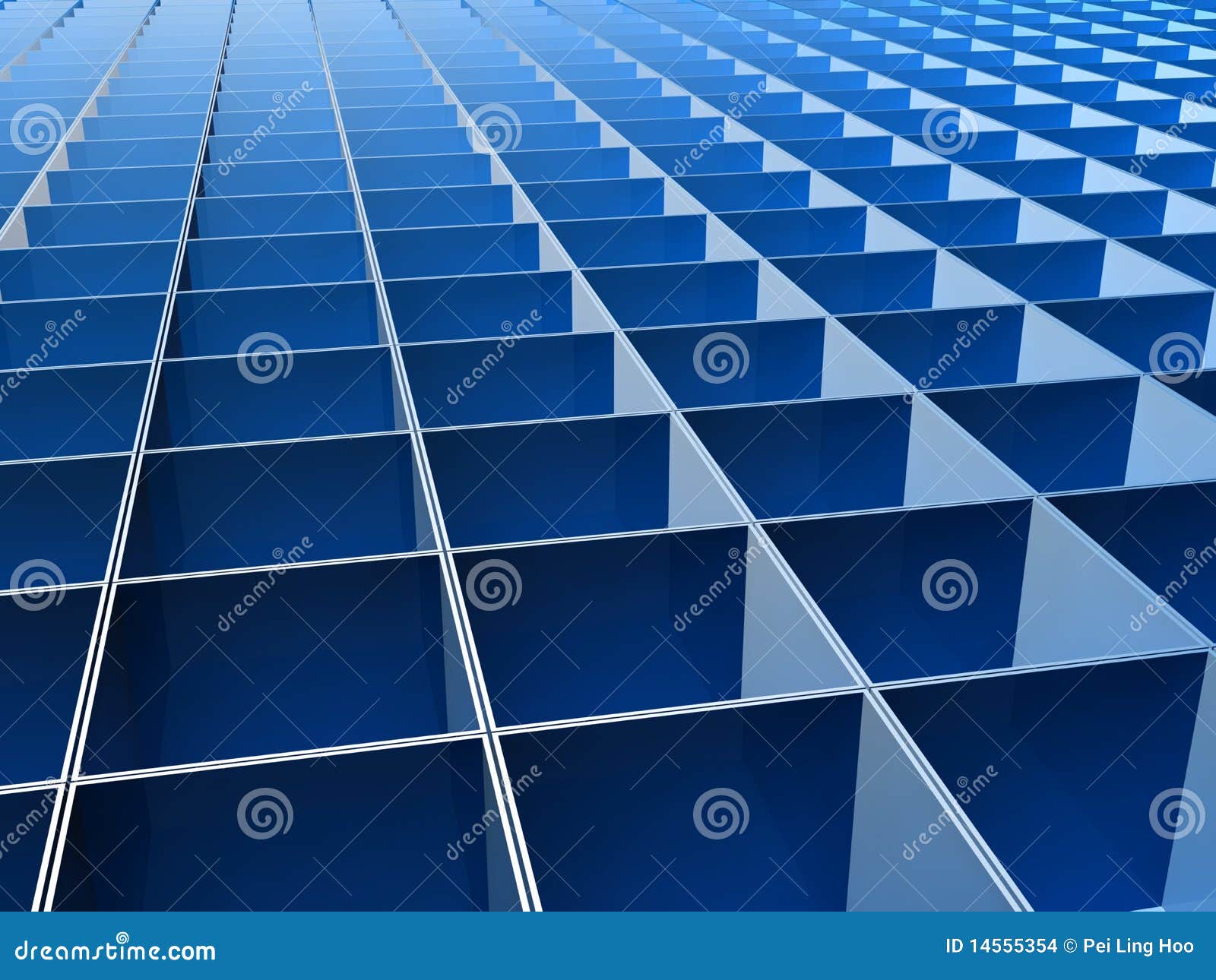 Blue Square Line Pattern Background Stock Illustration - Illustration ...