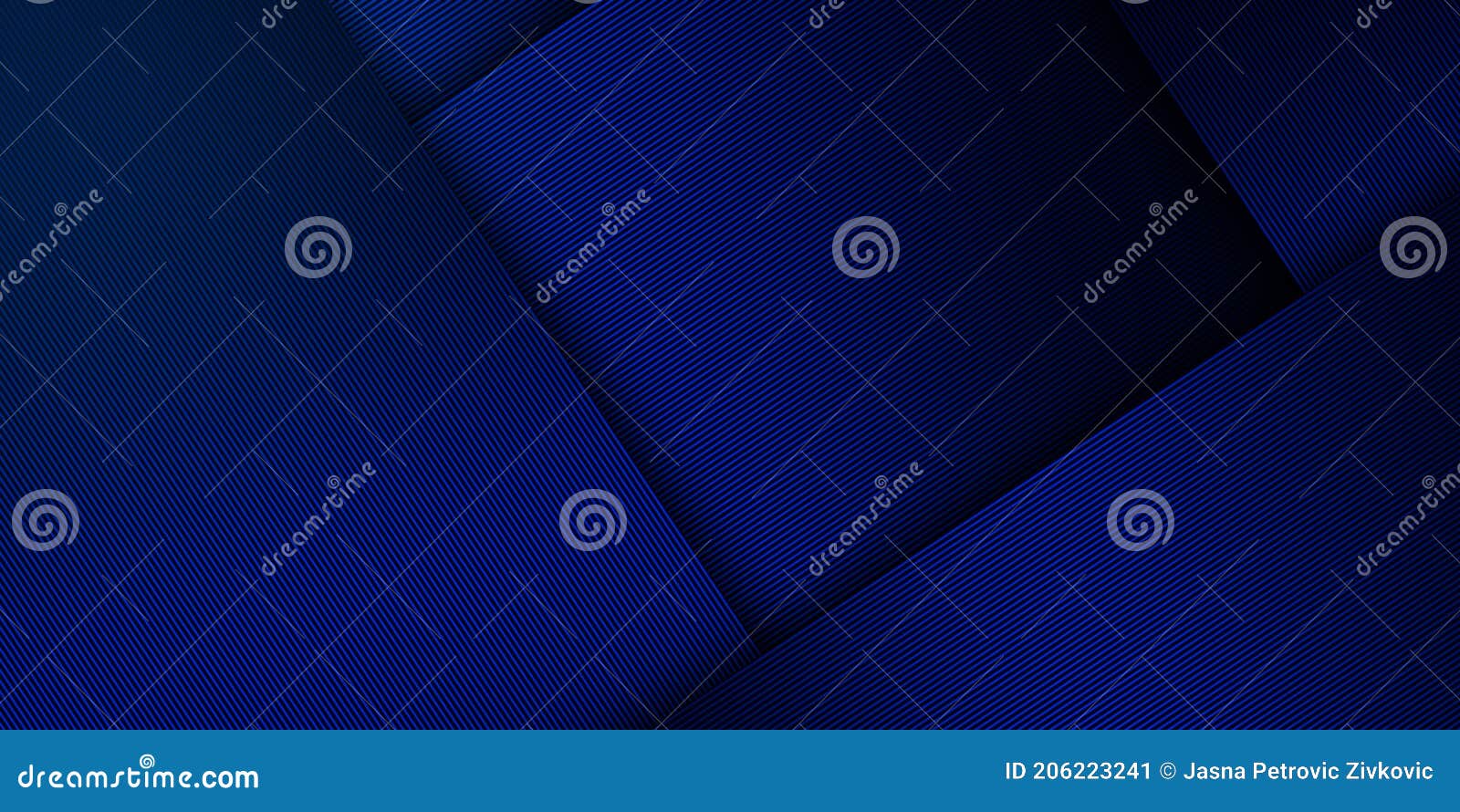 Blue Square Line Pattern. Geometric Abstract Background with Simple ...