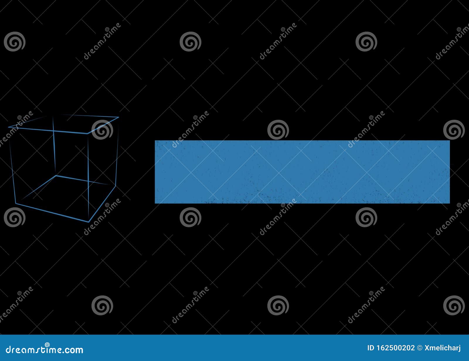 Blue Square with Blue Line for Your Sign Stock Photo - Image of ...