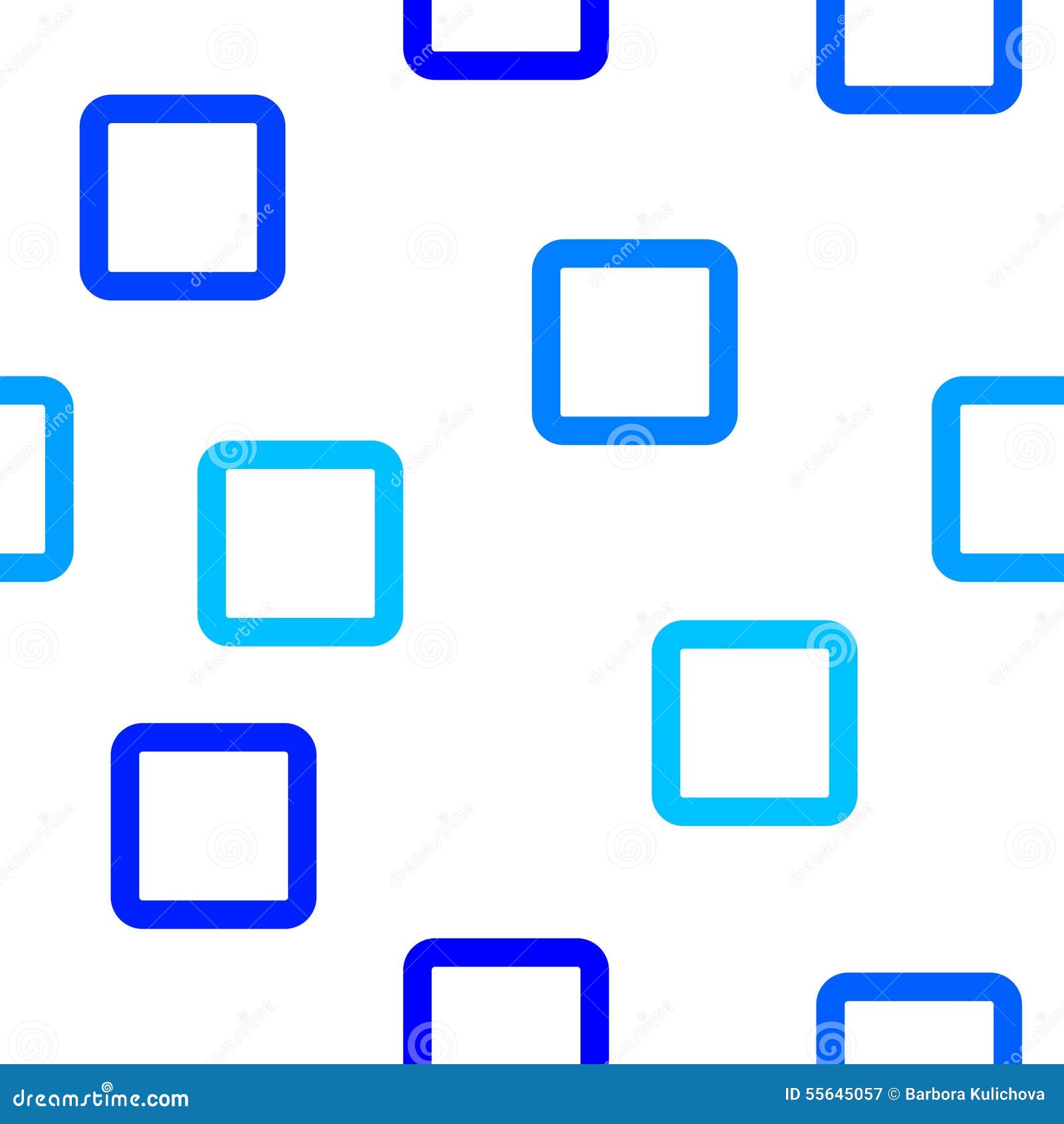 Blue square pattern stock vector. Illustration of round - 55645057