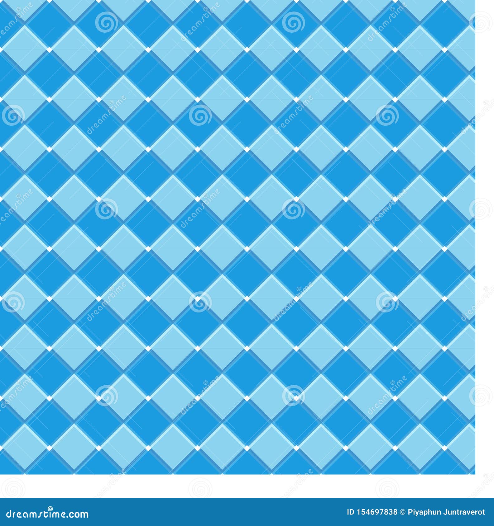 Blue Square Seamless Pattern Blue Color Tone Stock Illustration ...