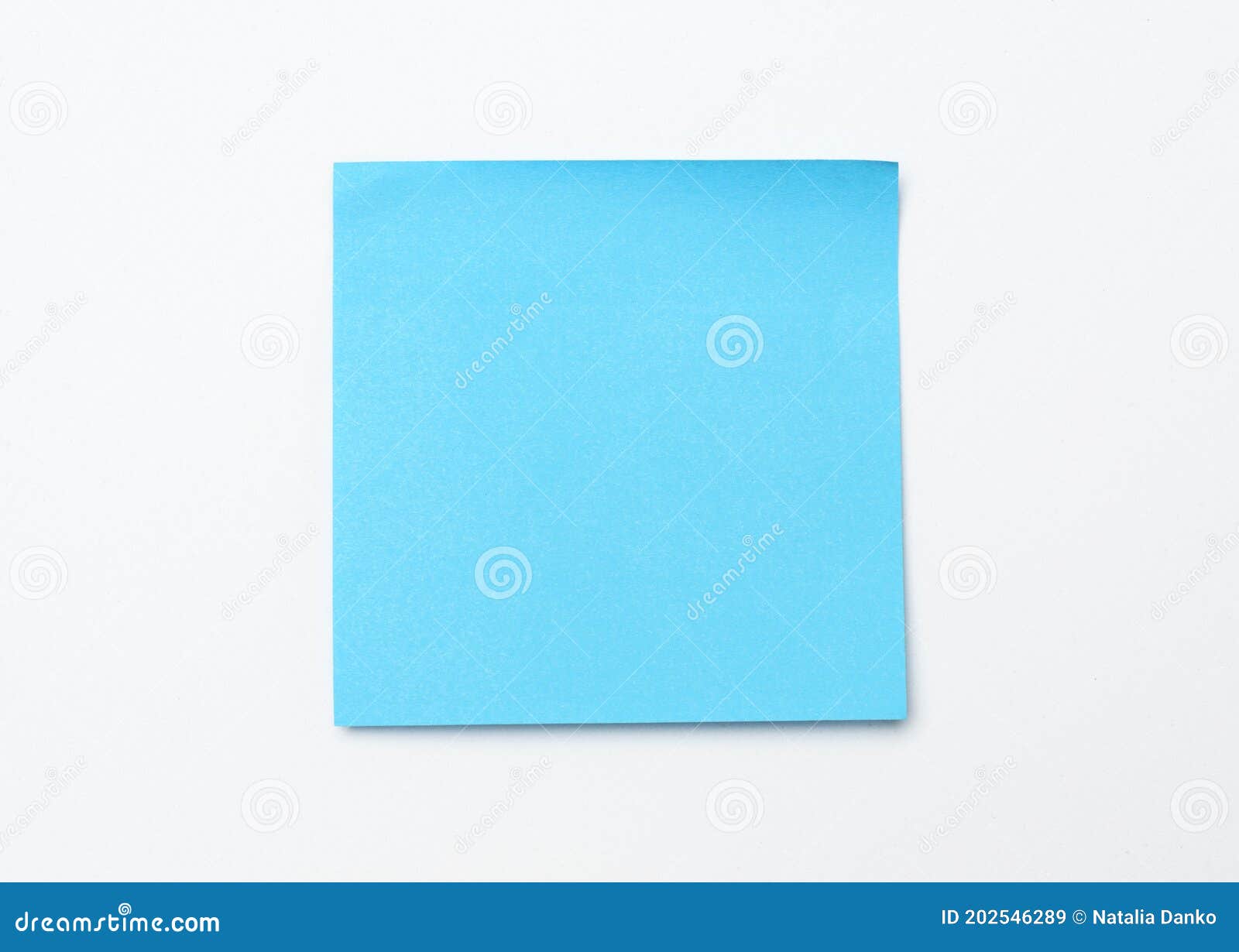 Blue Square Sticker on White Surface Stock Image - Image of ...