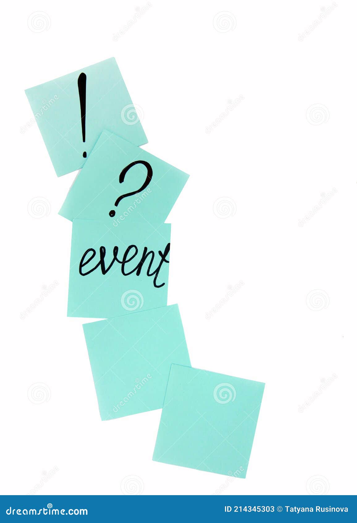 Blue Square Sticky Notes Isolated on a White Background Stock Image ...