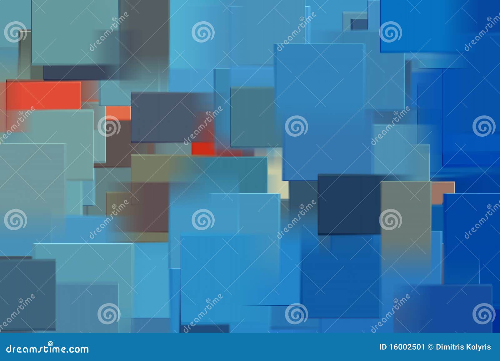 Blue squares stock illustration. Illustration of shapes - 16002501
