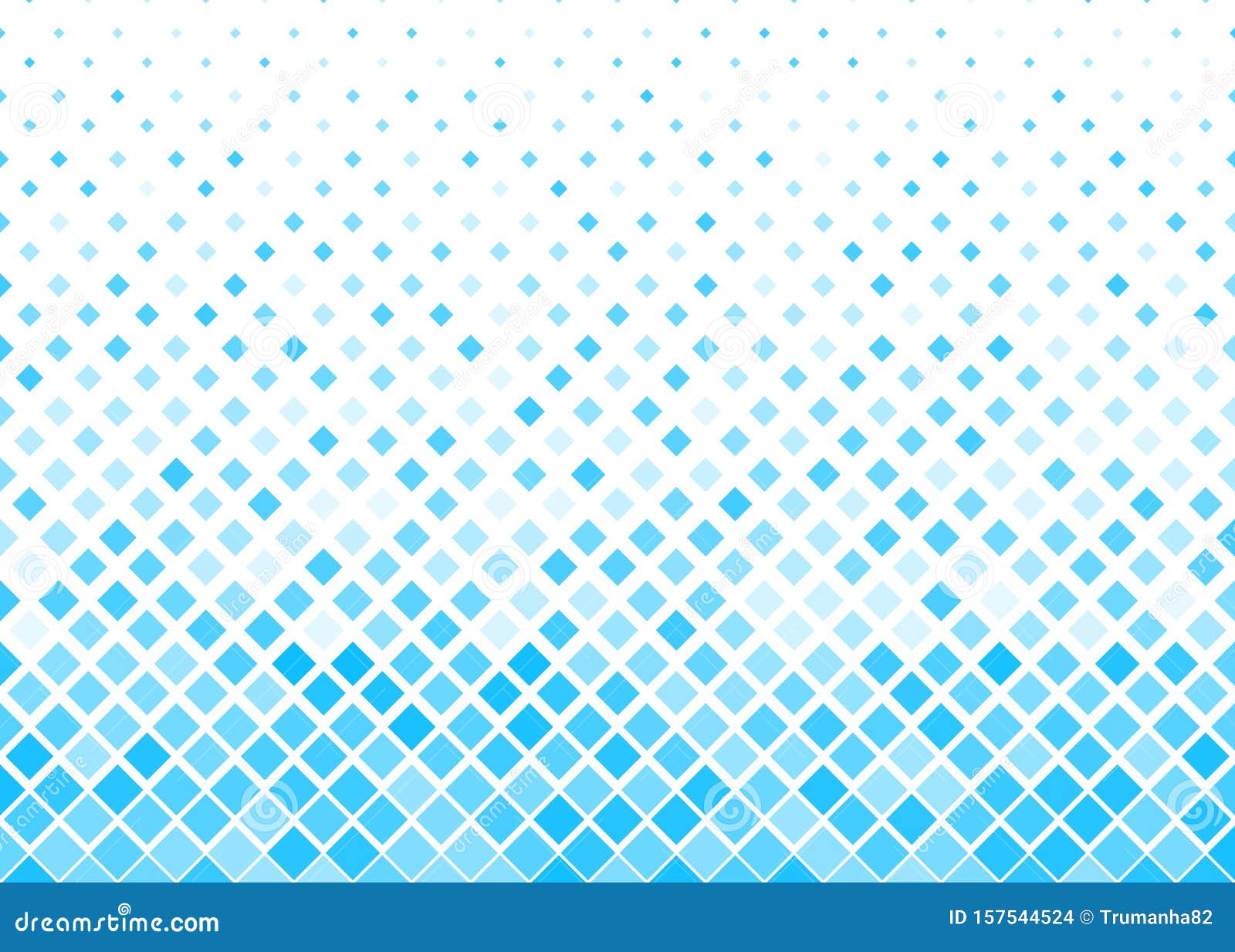 Vector Blue Squares with Halftone Effect for Geometric Pattern ...