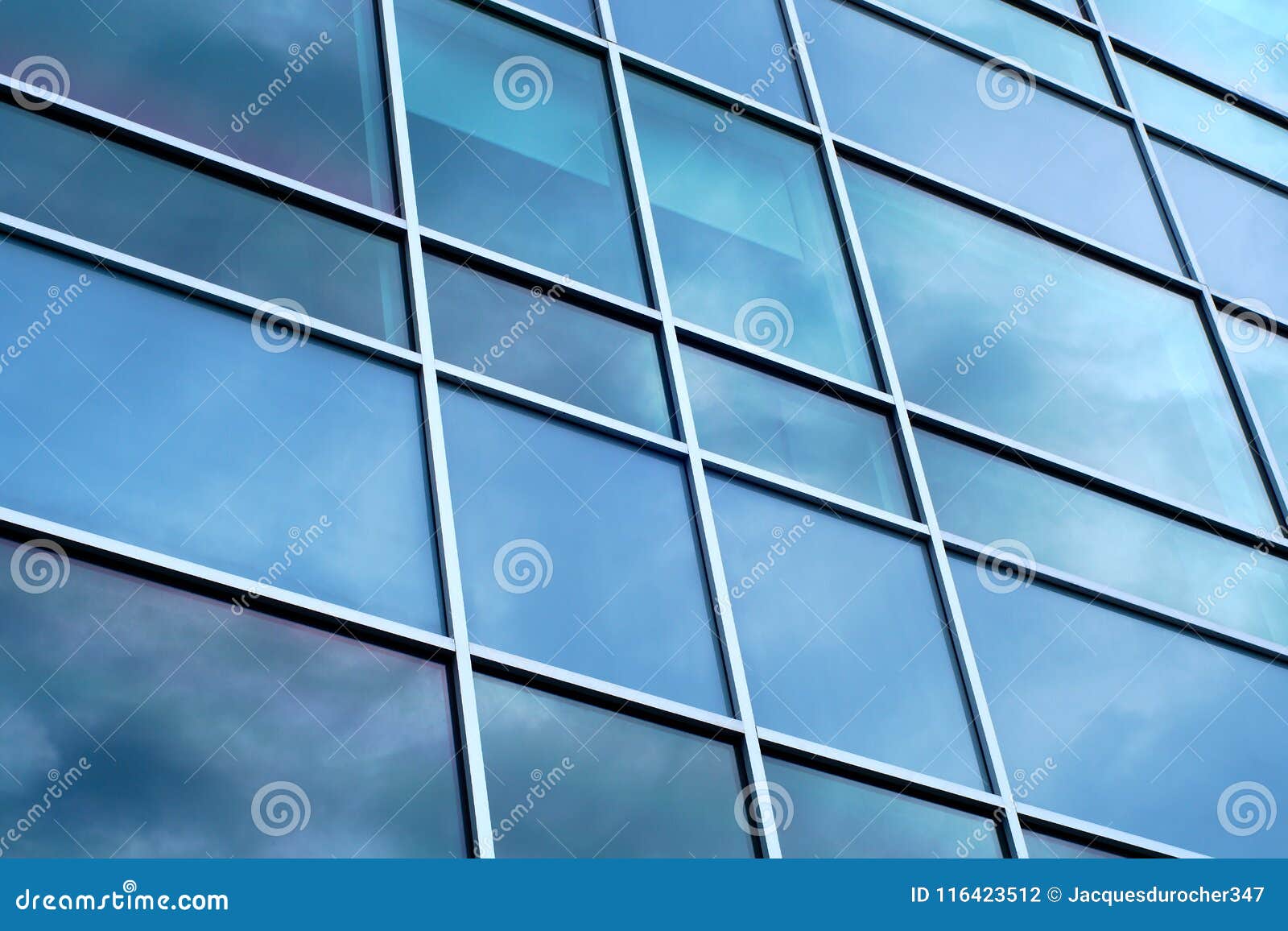 Blue Windows Perspective Background Square Corporate Design Stock Photo ...
