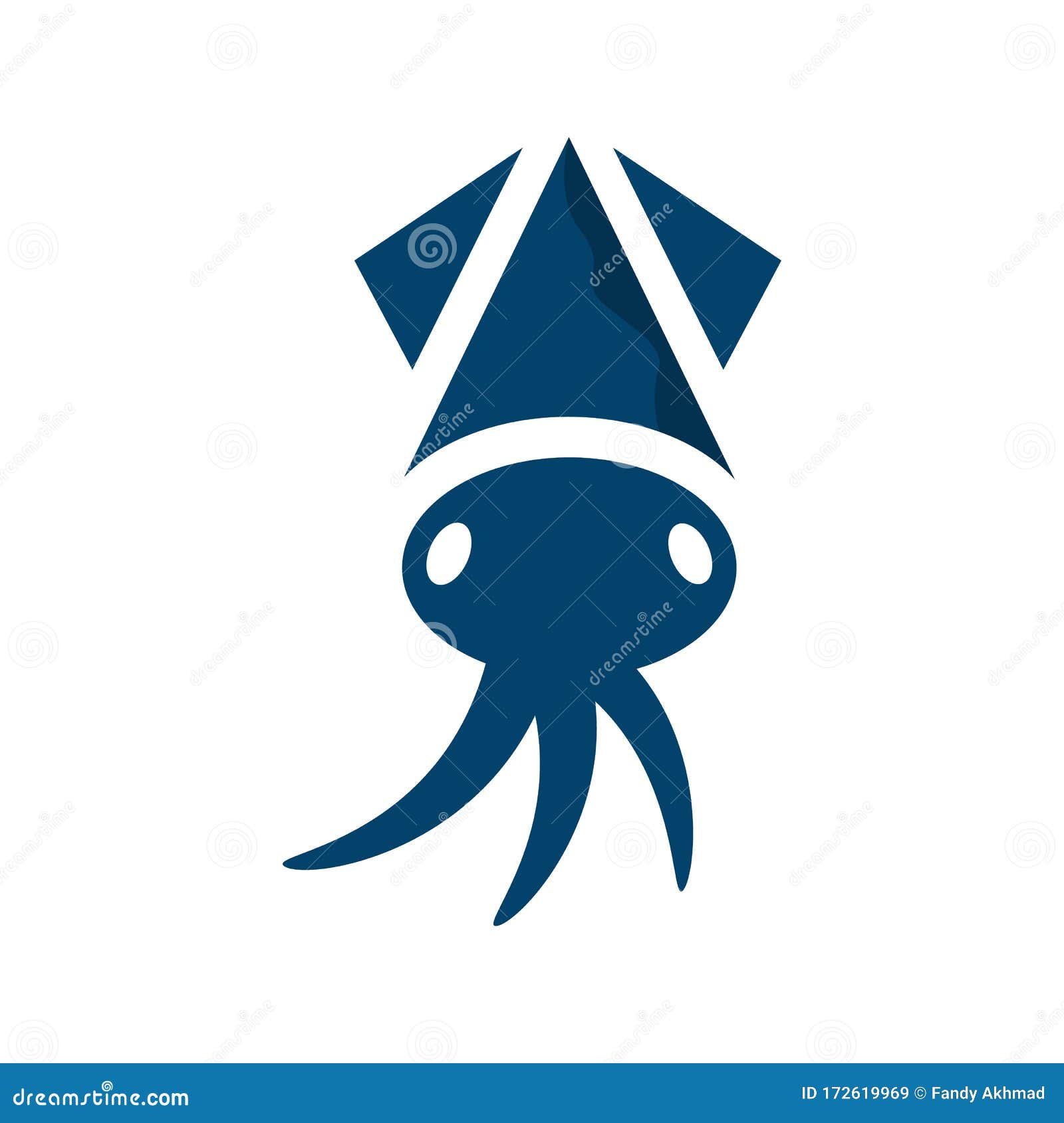 Squid Logo Design Vector Illustration | CartoonDealer.com #233291928