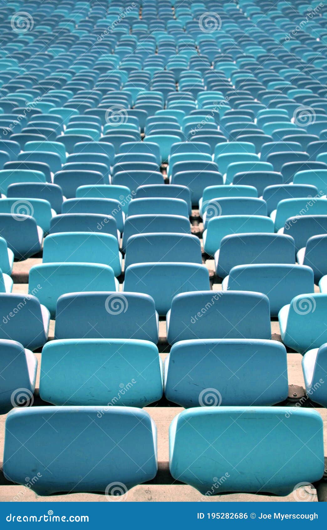 Seating Rows In A Stadium With Weathered Chairs Royalty-Free Stock ...