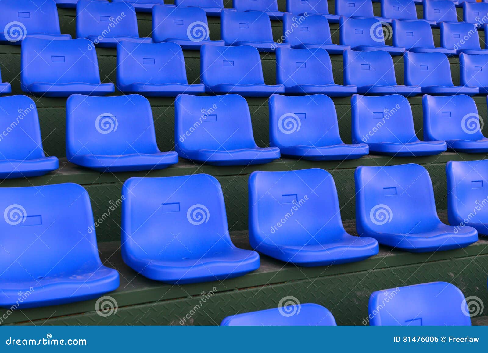 Blue stadium seats stock photo. Image of arena, stadium - 81476006