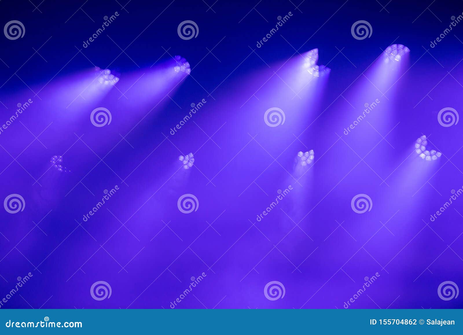 Blue stage lights stock photo. Image of modern, entertainment - 155704862