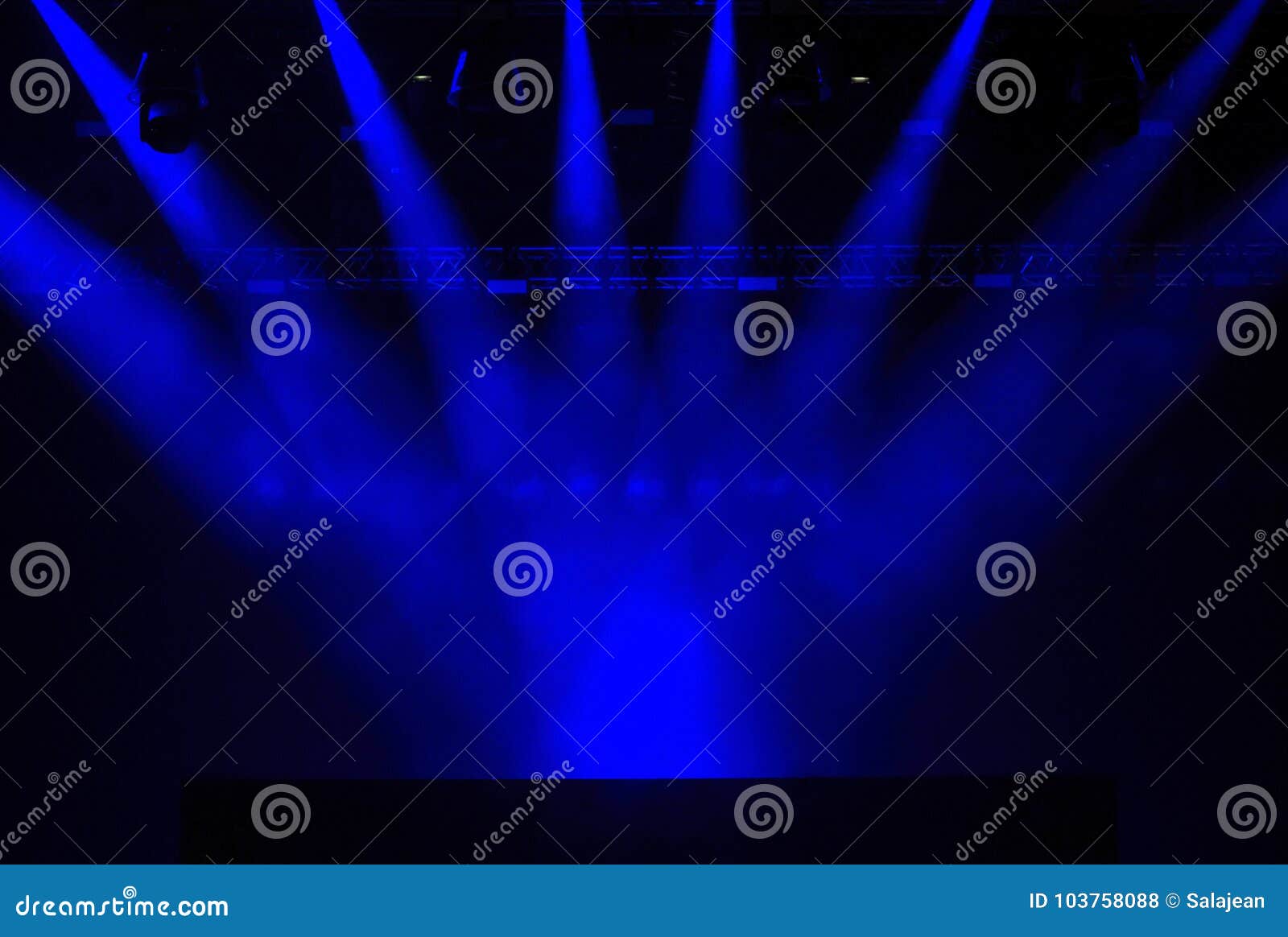 Blue stage lights stock photo. Image of dance, effects - 103758088