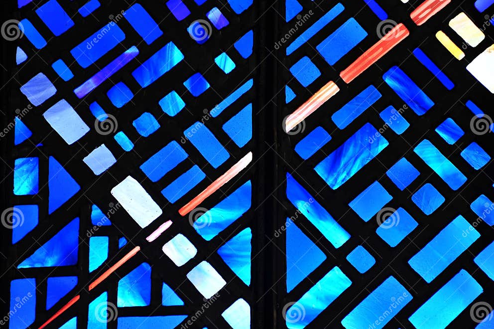 Blue stained glass window stock image. Image of churches - 8714643