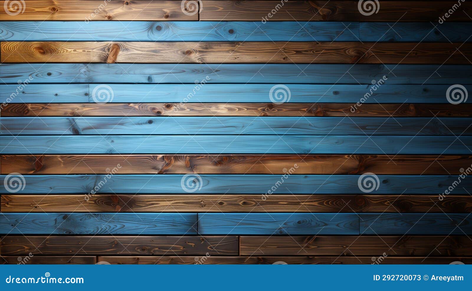Blue Stained Wood Panels Background. Generative AI Stock Illustration ...