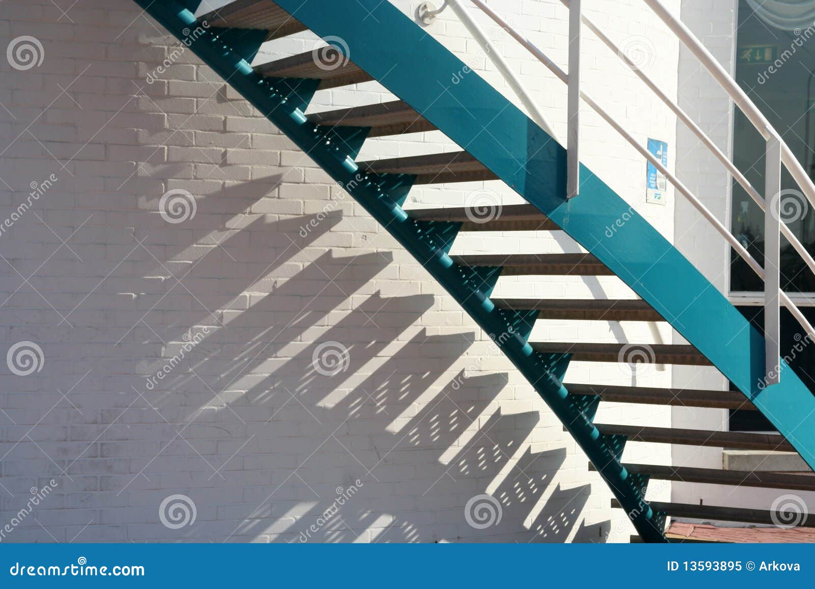 Blue stairs stock image. Image of shadow, abstract, staircase - 13593895