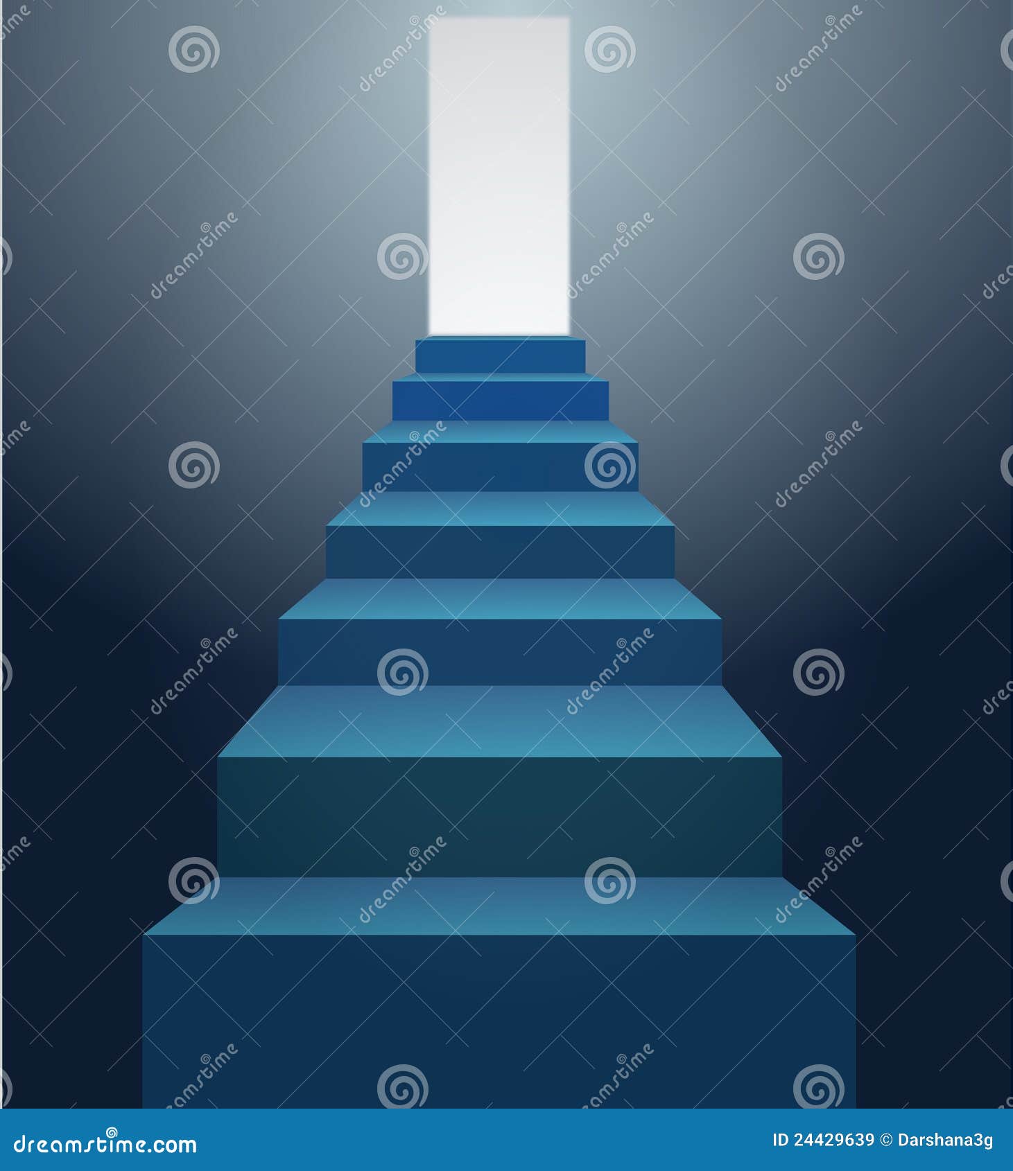 Blue stairs stock illustration. Illustration of door - 24429639