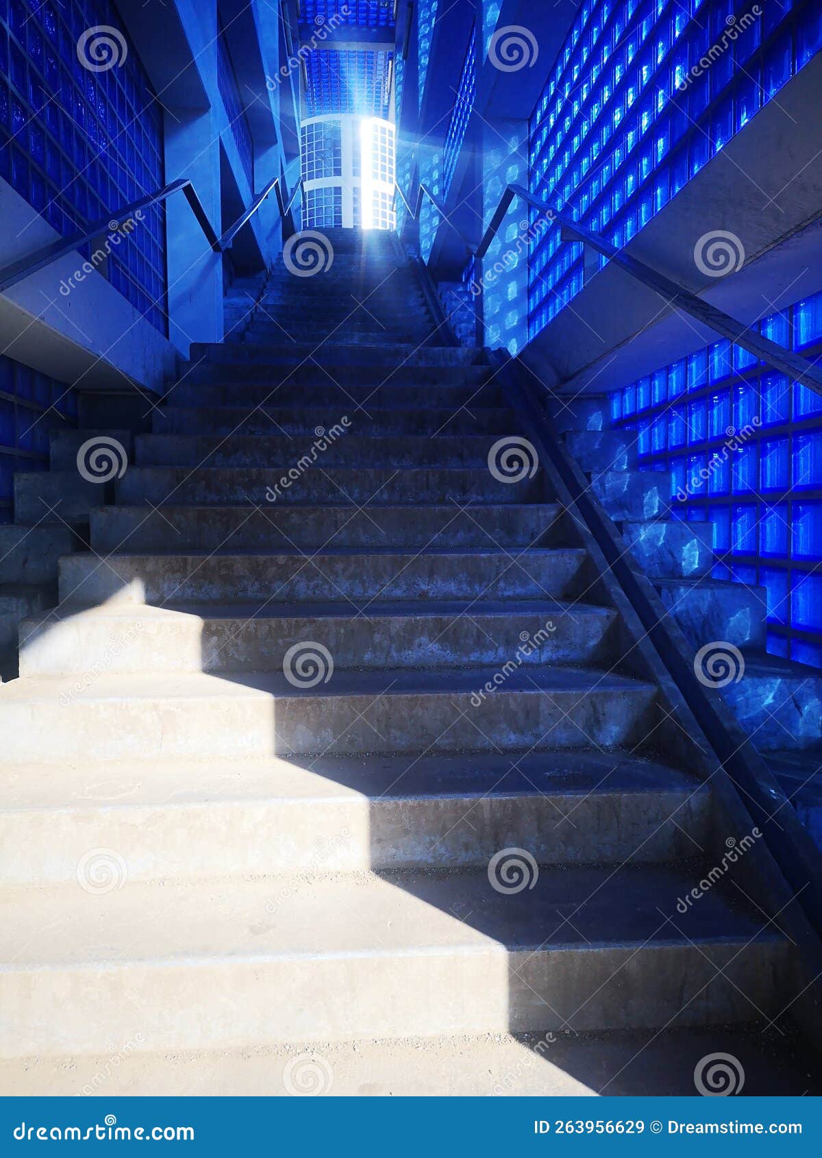 Blue stairs of Hanover stock image. Image of stairs - 263956629