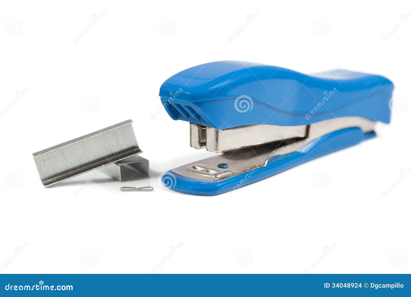 Blue staple machine stock photo. Image of connects, item - 34048924