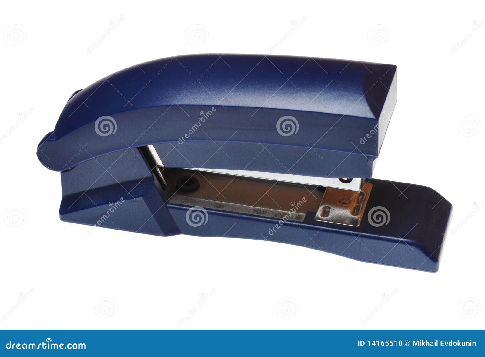 Blue stapler stock photo. Image of white, equipment, metal - 14165510