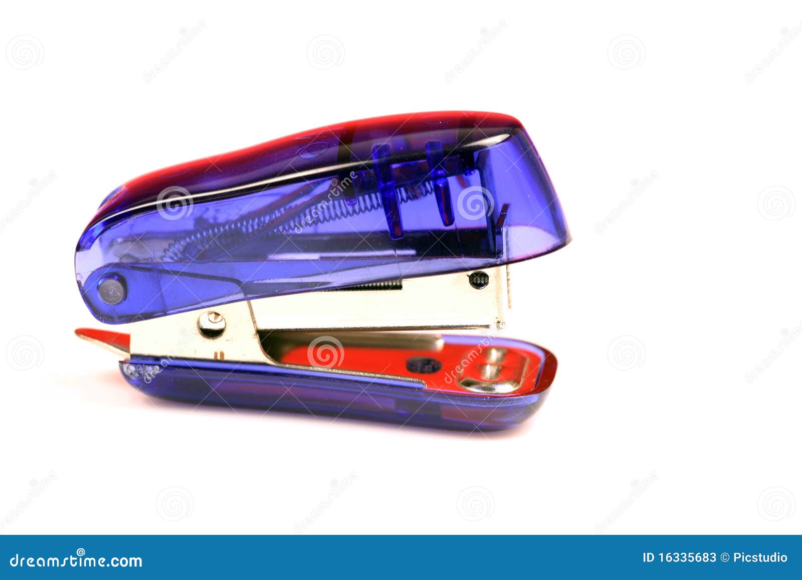 Blue stapler stock image. Image of blue, still, isolated - 16335683