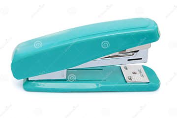 Blue stapler stock photo. Image of objects, desk, stationary - 24780104