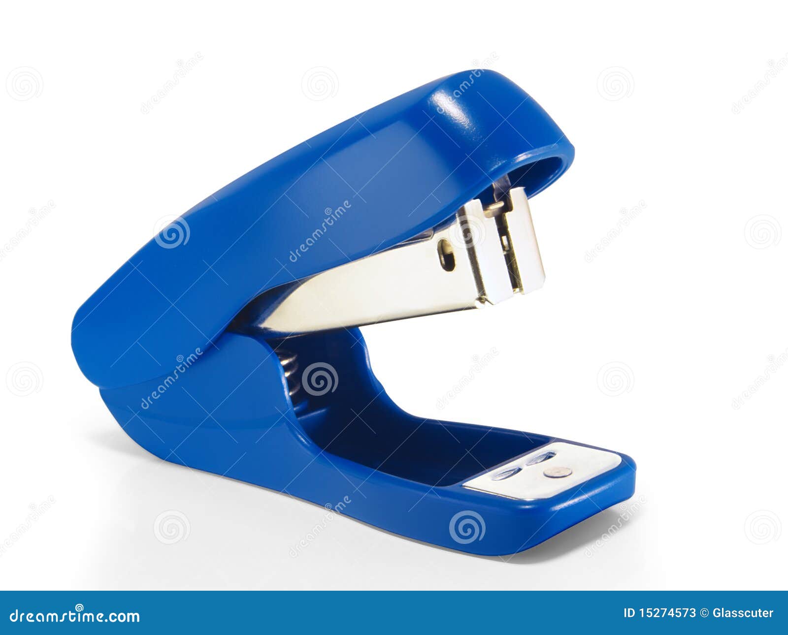 Blue Stapler On A White Background With Staples Royalty-Free Stock ...