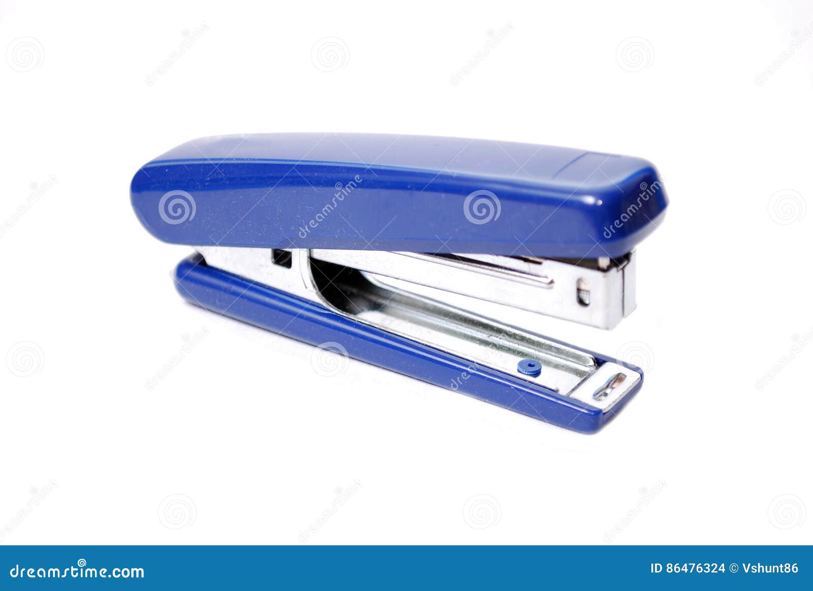 The Blue Stapler, it is Isolated Stock Photo - Image of business, white ...