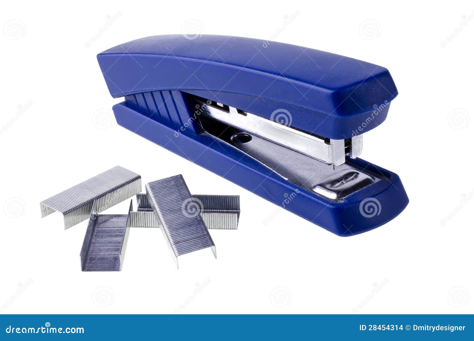 Blue Stapler, Isolated Over White Stock Photo - Image of stapler ...