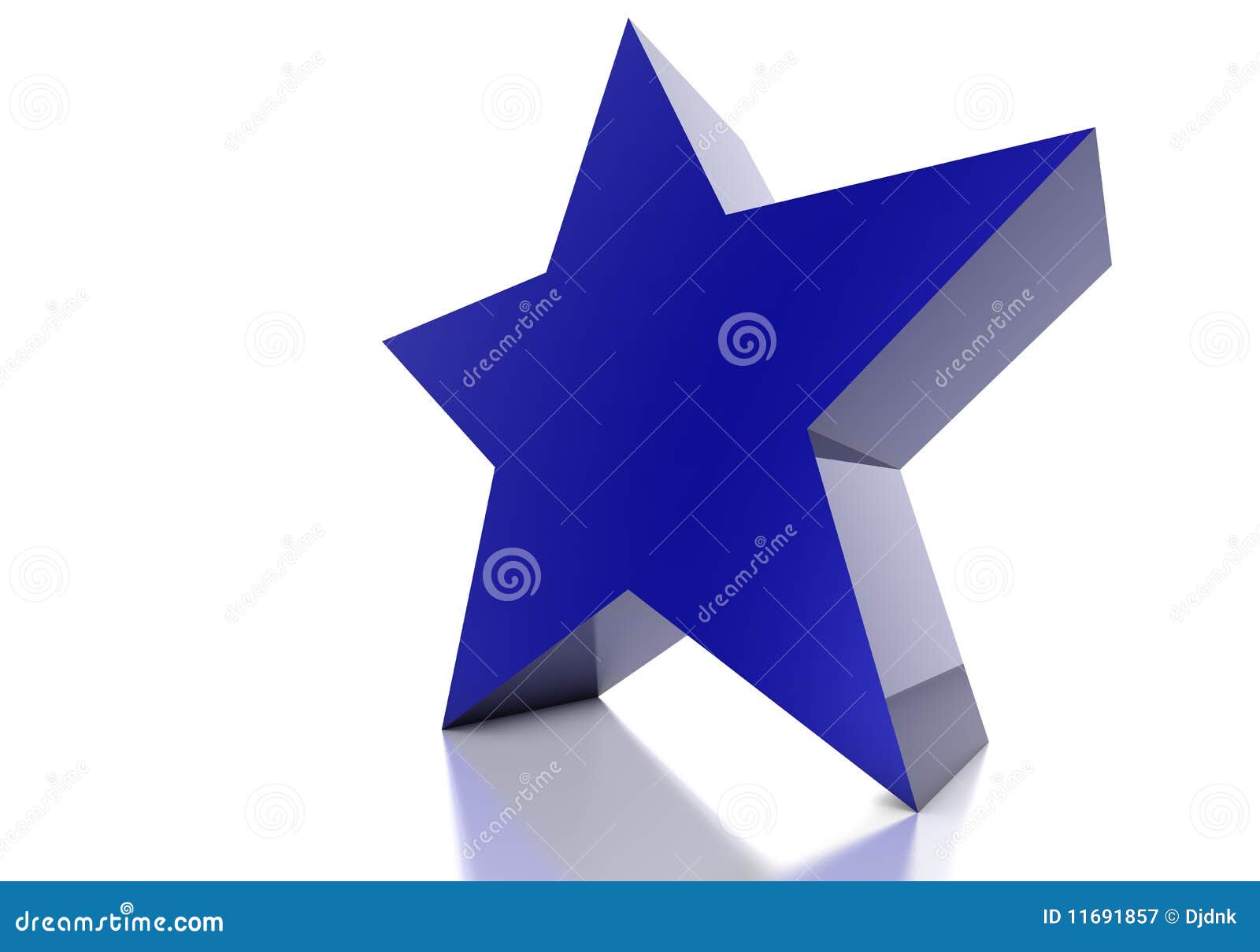 Blue star stock illustration. Illustration of shadow - 11691857