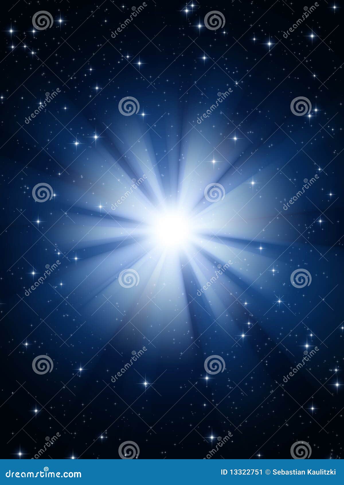 Blue star stock illustration. Illustration of festive - 13322751