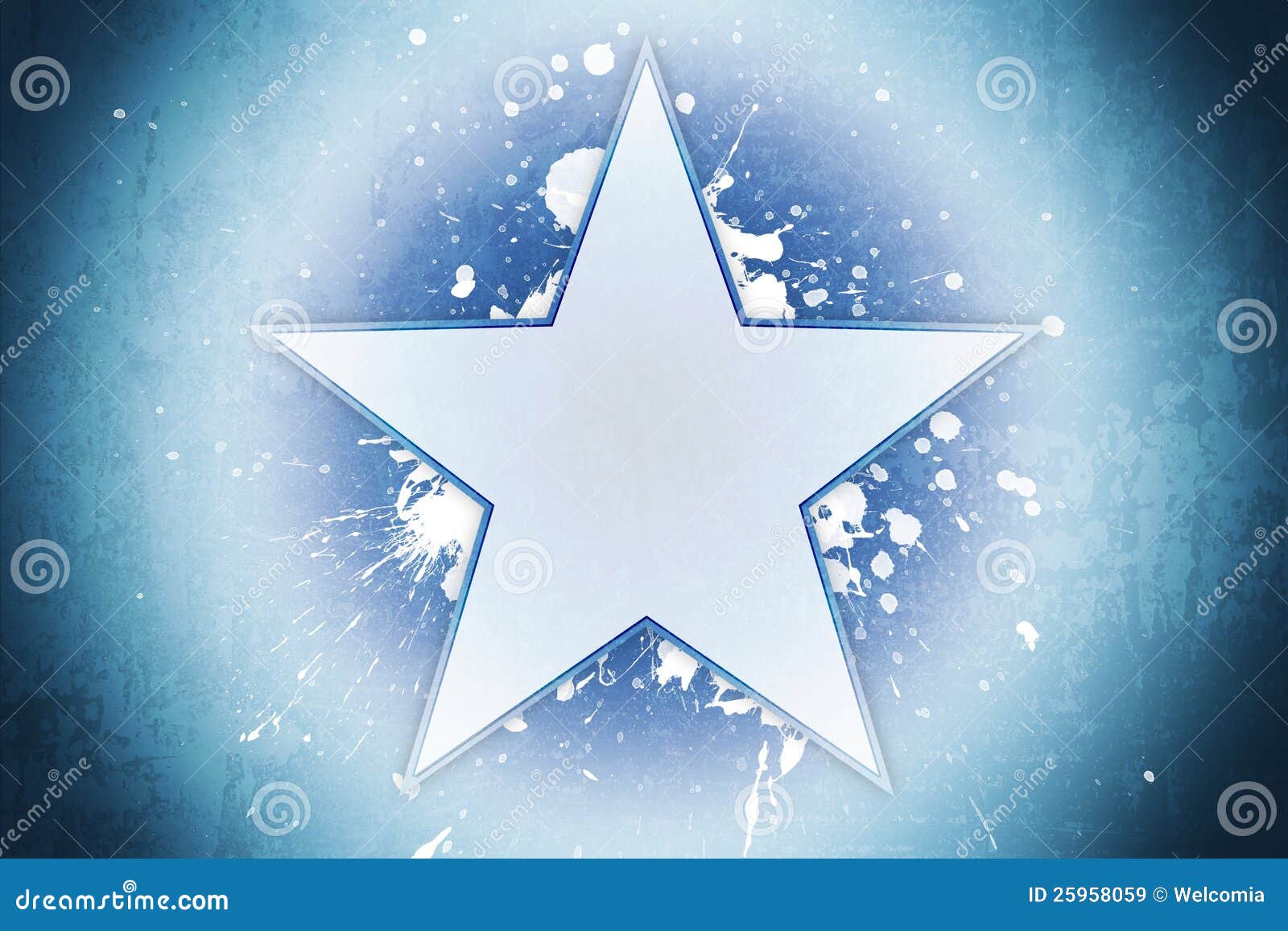 Blue Star stock illustration. Illustration of show, splash - 25958059