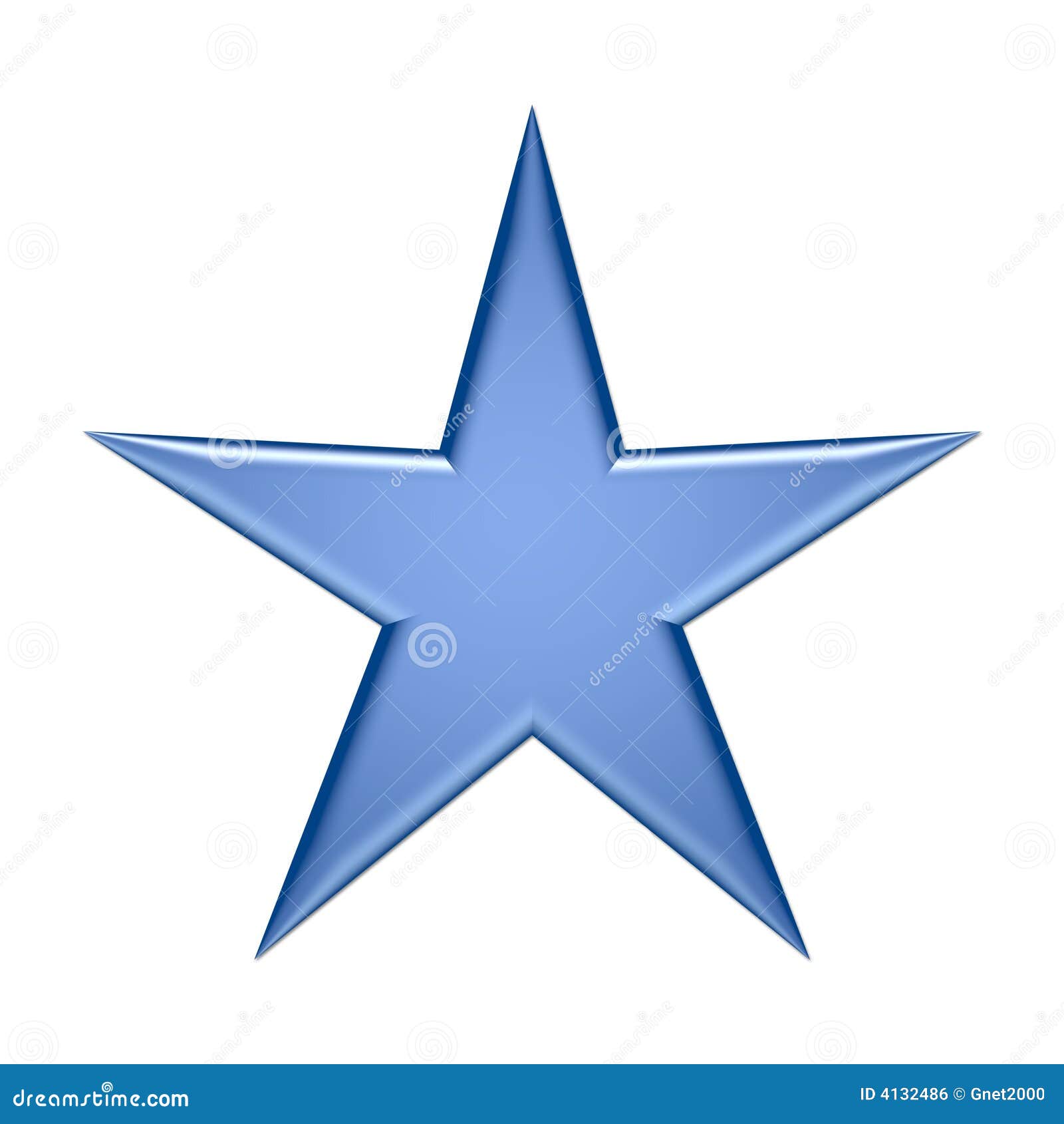 Blue star stock illustration. Illustration of objects - 4132486