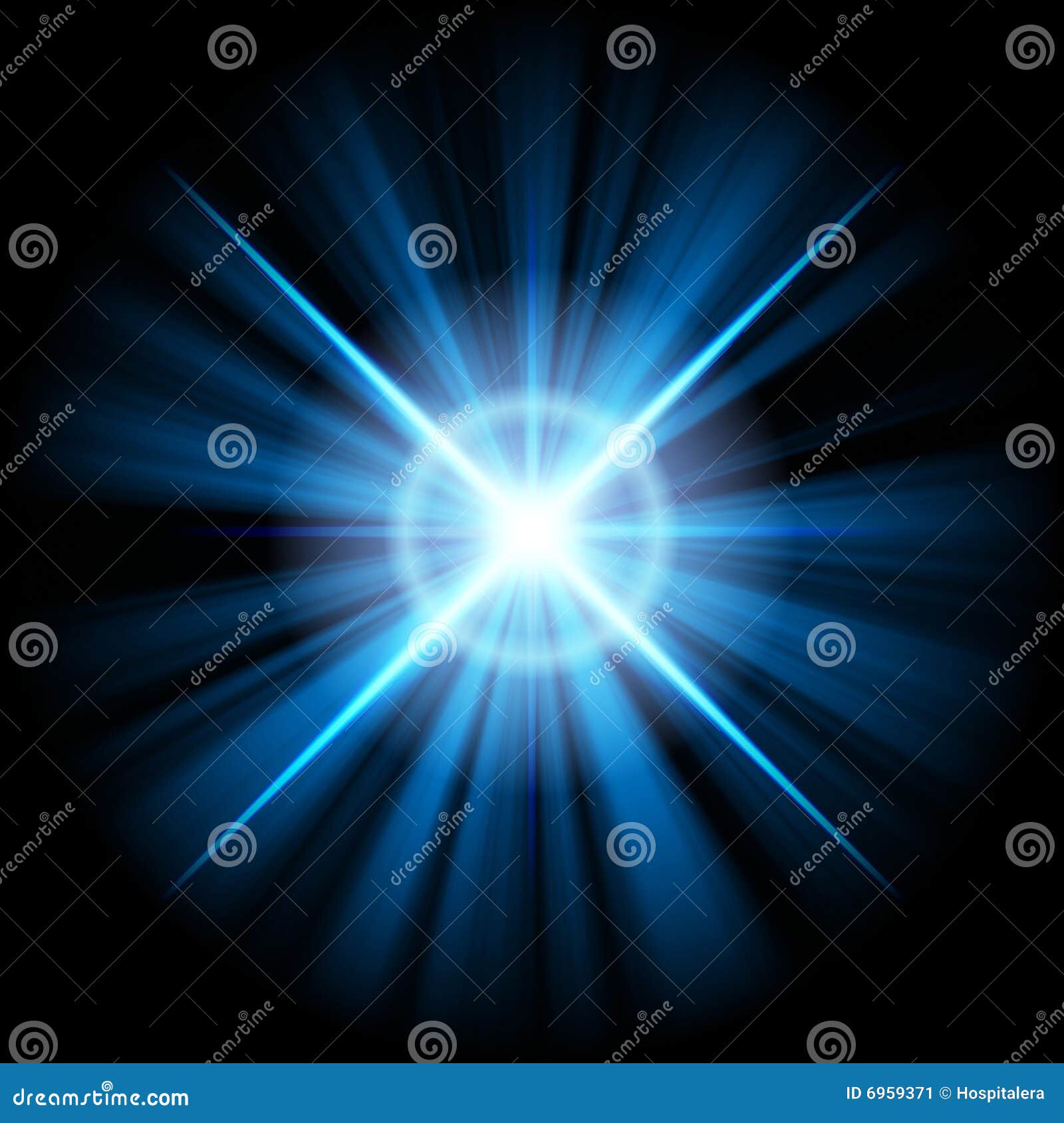 Blue star stock illustration. Illustration of starlight - 6959371