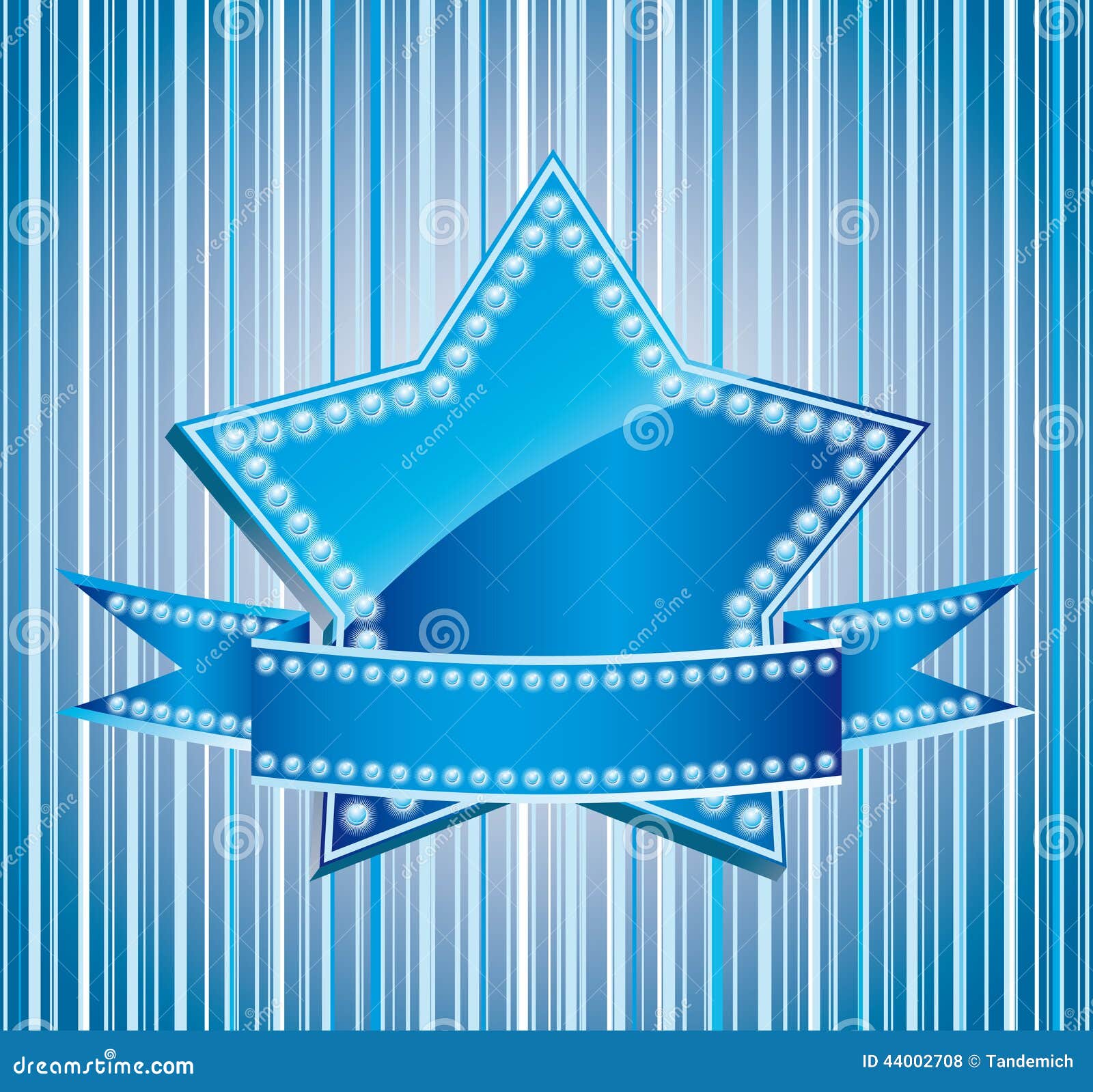 Blue star badge stock illustration. Illustration of emblem - 44002708