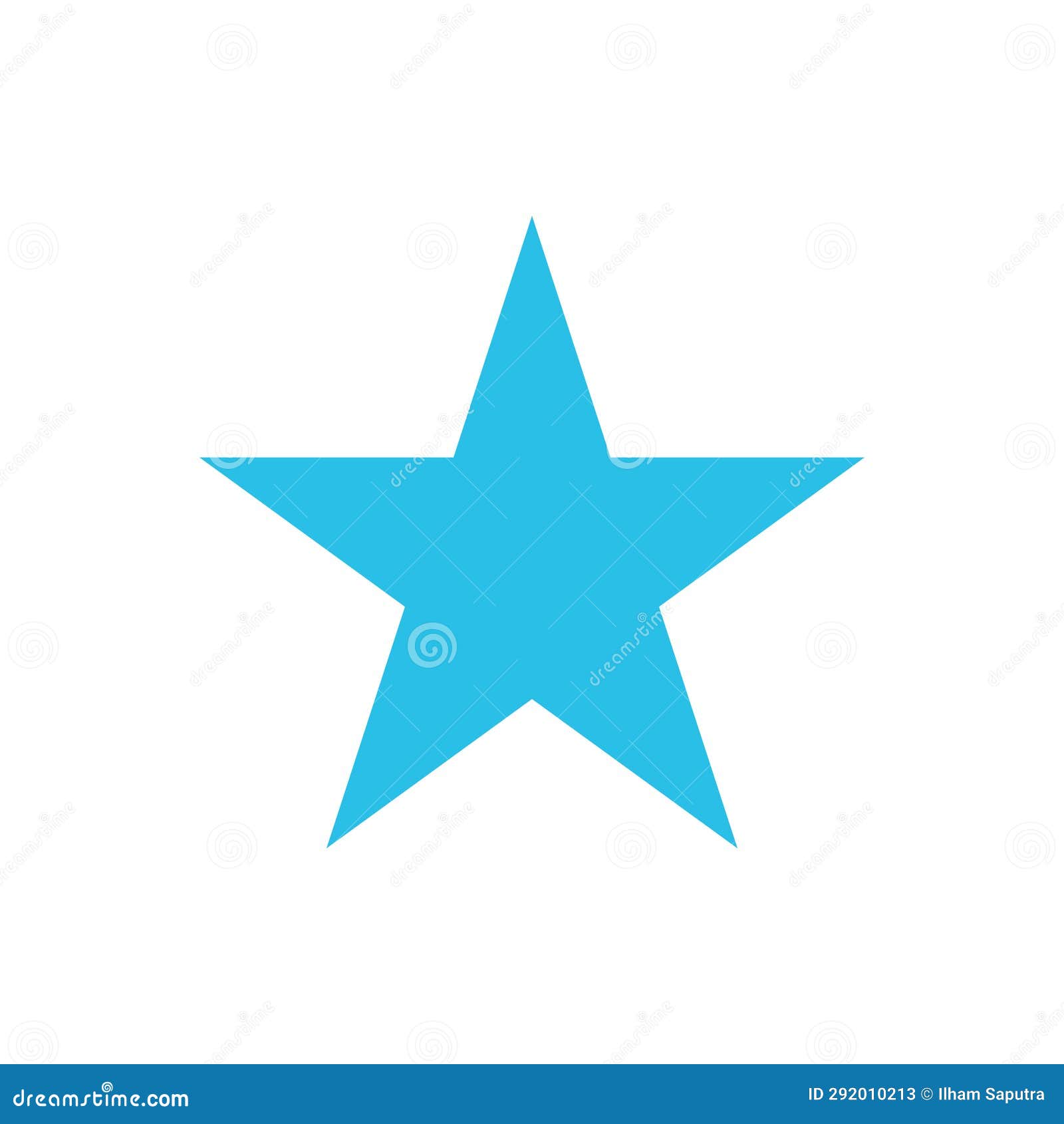 Blue Star Basic Simple Shapes, Geometric Star Icon, 2d Shape Symbol ...