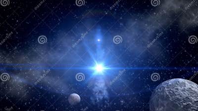Blue Star Explosion for Sci-fi Backgrounds Stock Illustration ...