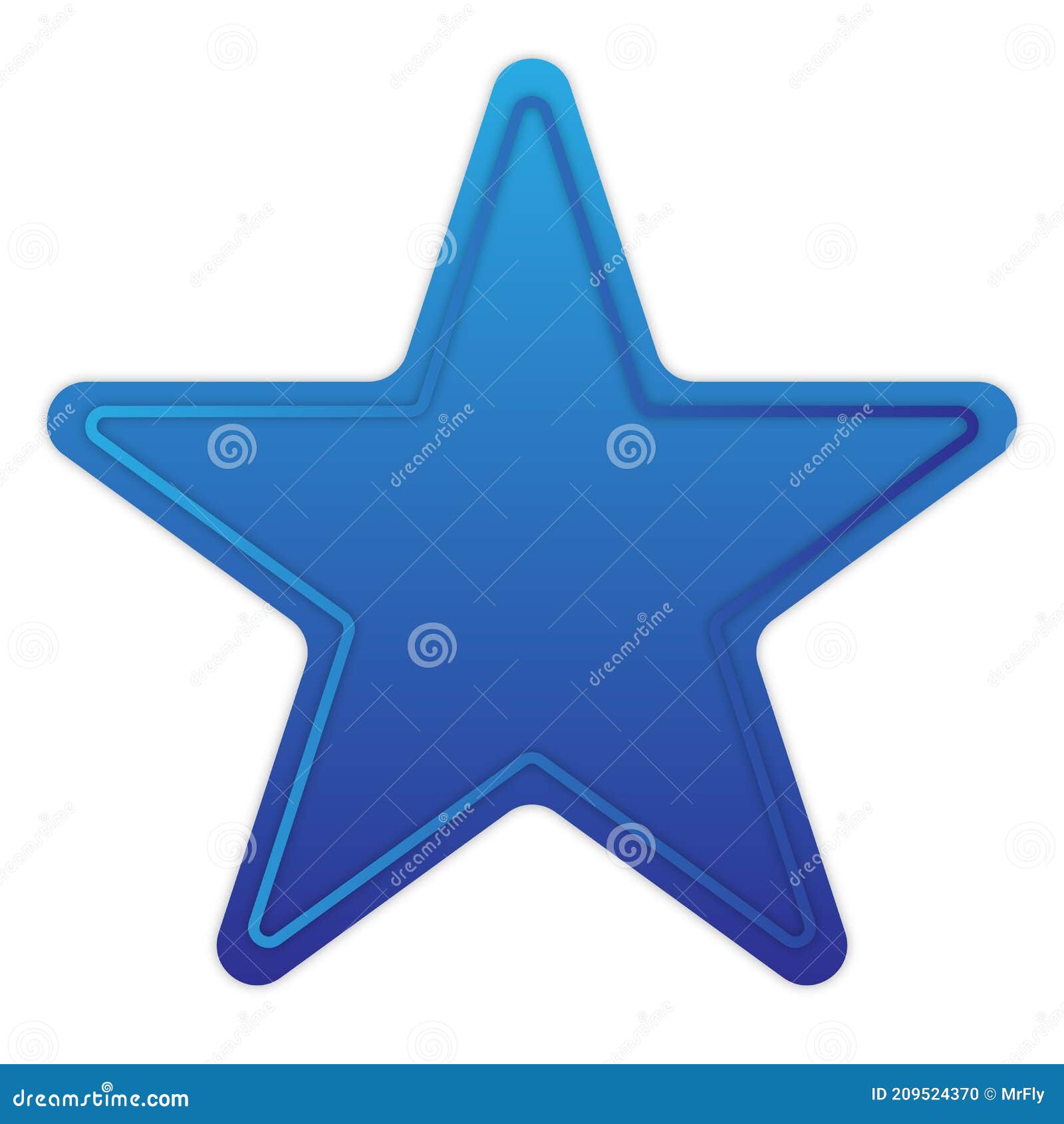 Blue Star Icon, EPS Editable Vector Illustration Stock Vector ...