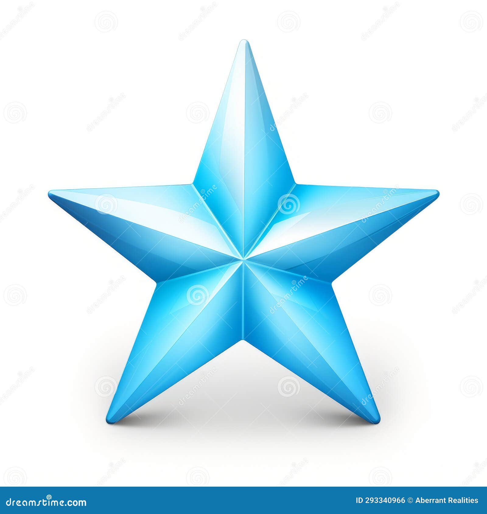 A Blue Star Icon on a White Background Stock Illustration ...