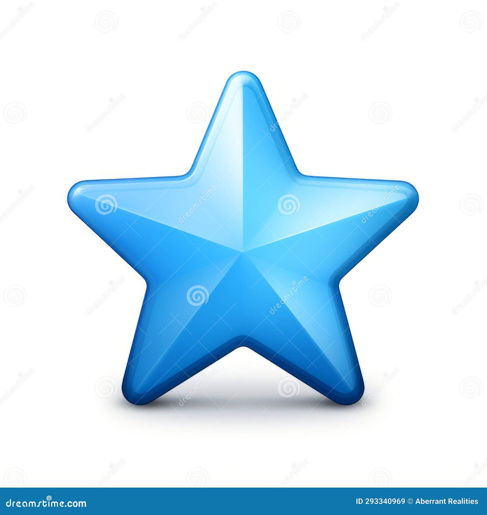 A Blue Star Icon on a White Background Stock Illustration ...