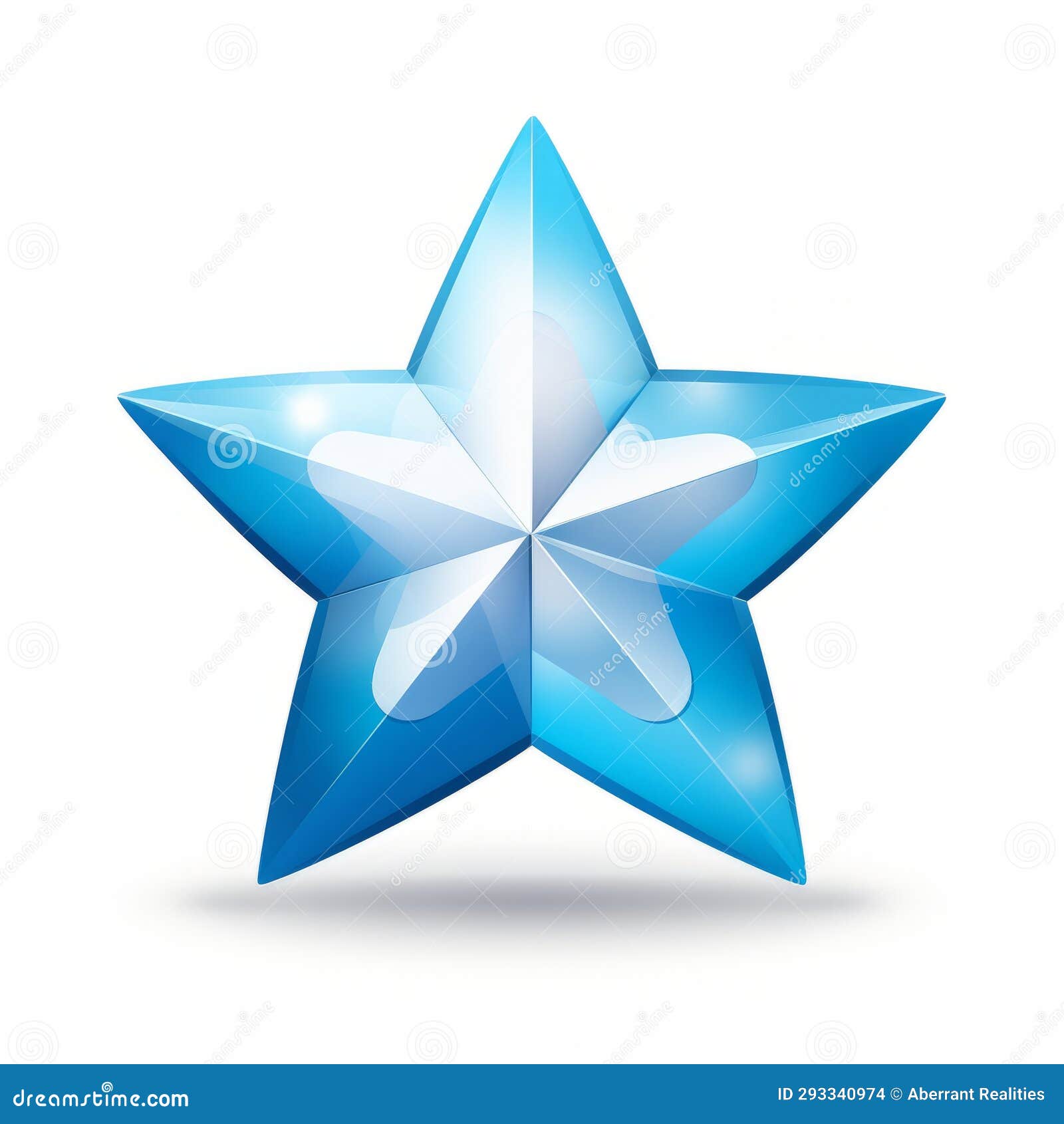 A Blue Star Icon on a White Background Stock Illustration ...