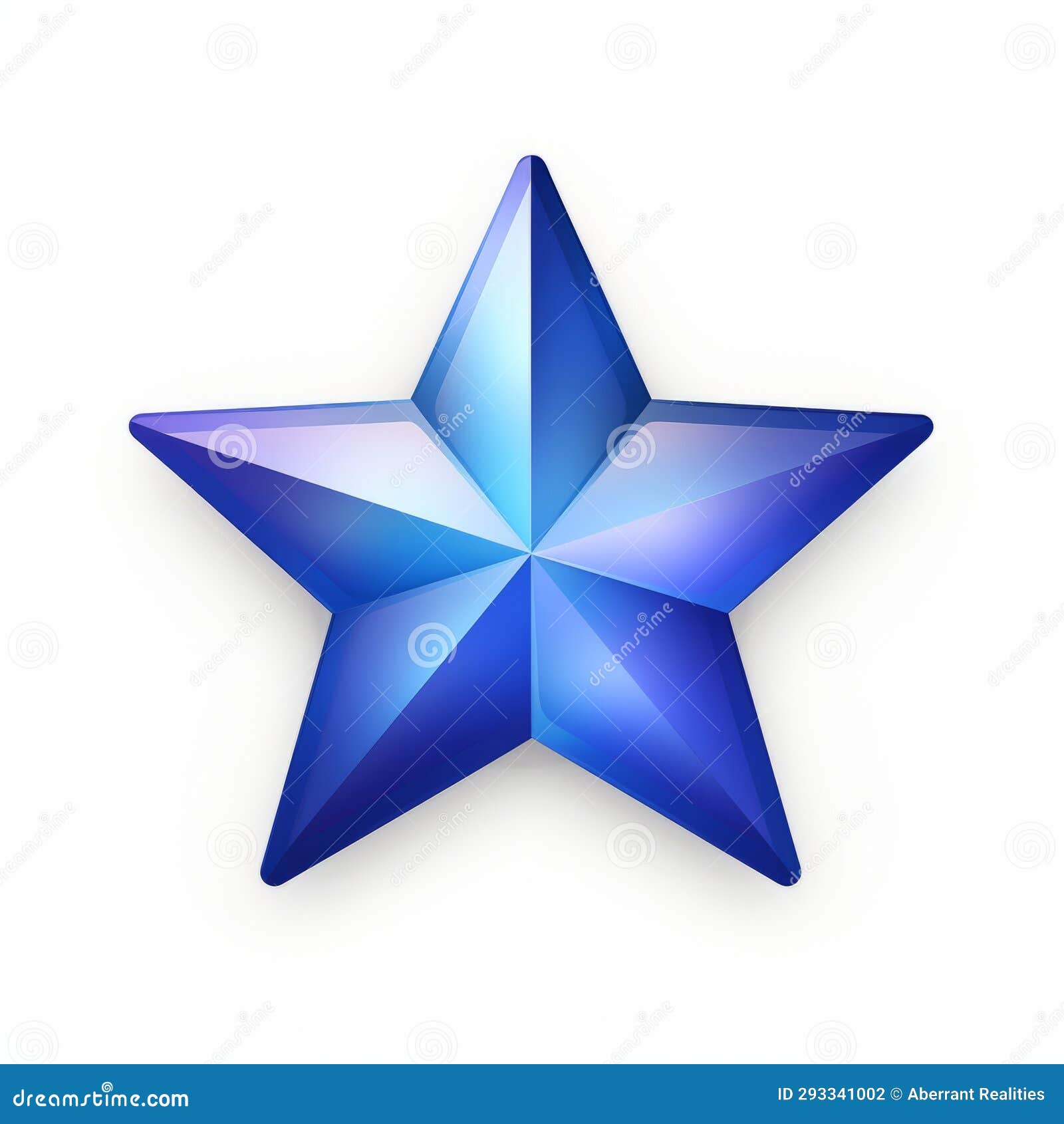 A Blue Star Icon on a White Background Stock Illustration ...